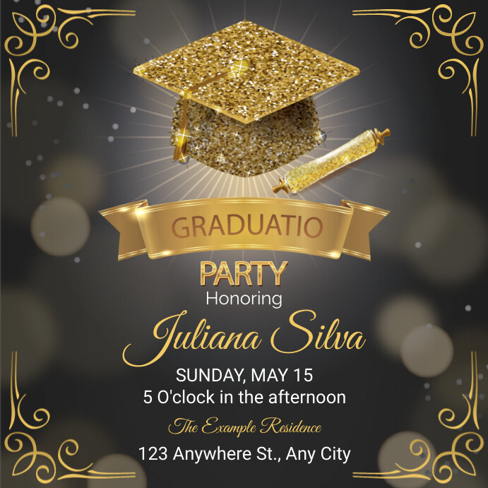 Graduation Party Instagram Post Template | PosterMyWall