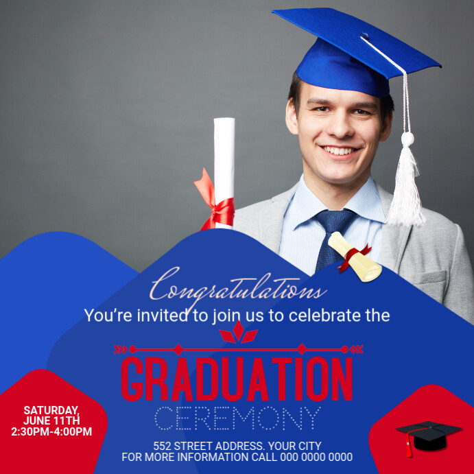 Plantilla de Graduation Party Instagram Post | PosterMyWall