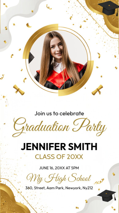 Copy of Graduation Party Instagram Story | PosterMyWall