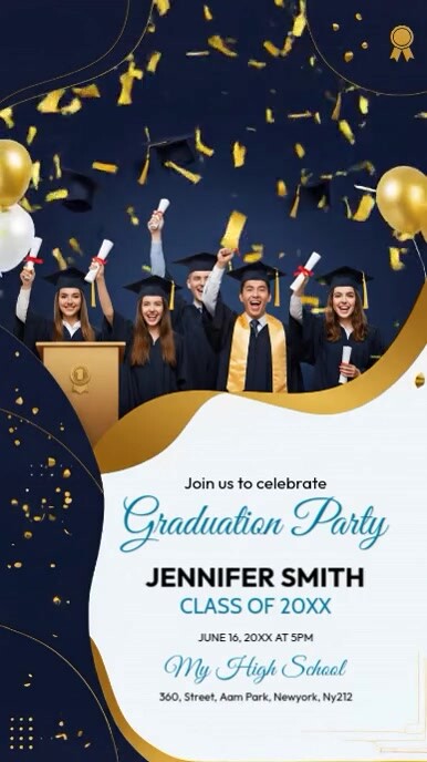 Copy of Graduation Party Instagram Story | PosterMyWall