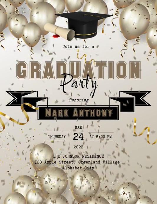 Graduation Party Letter Page 4 | Graduation Invitation Letter Images