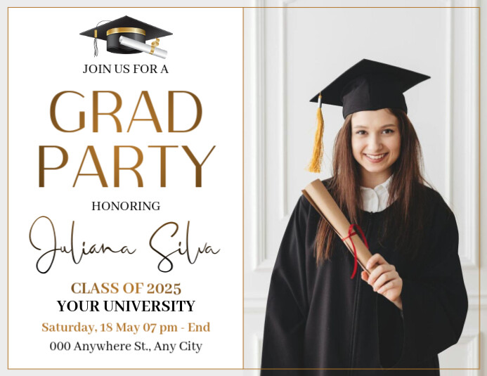 Graduation Party Invitation Template | PosterMyWall