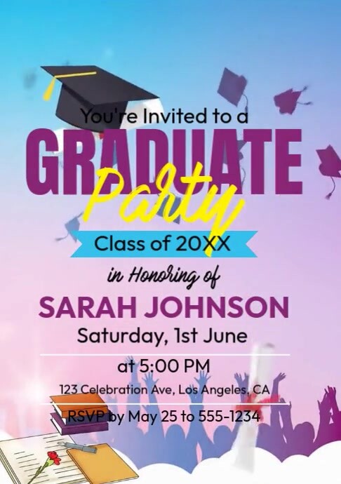 Graduation party invitation Template | PosterMyWall