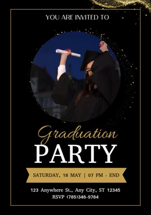 Plantilla de Graduation Party Invitation | PosterMyWall
