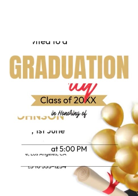 graduation party invitation Template | PosterMyWall