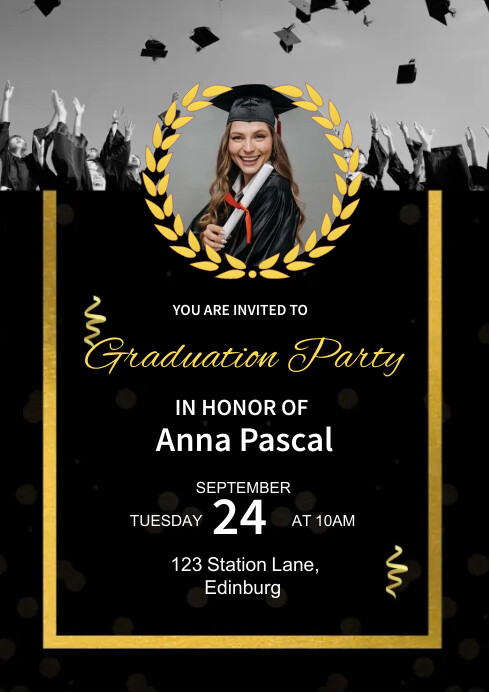 Graduation party invitation Template | PosterMyWall