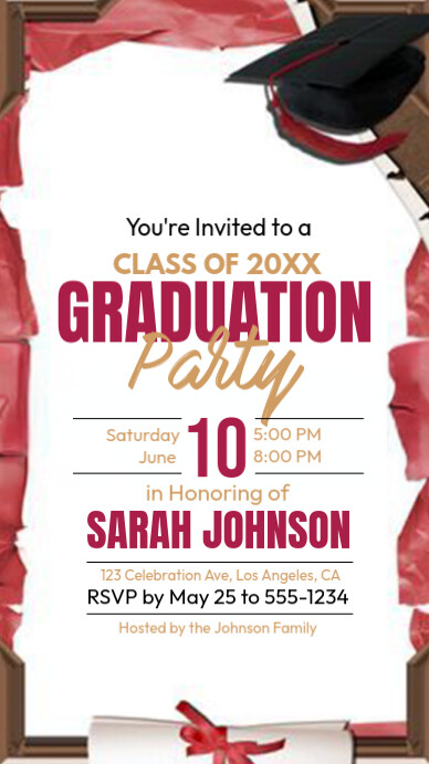 Copy of Graduation Party Invitation | PosterMyWall