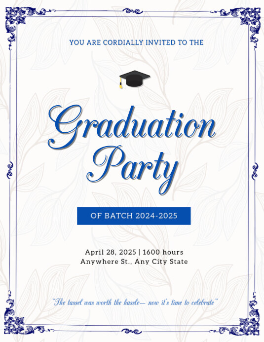 Plantilla de graduation party invitation flyer | PosterMyWall