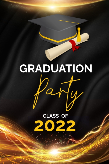 Plantilla de Graduation Party Invitation Flyer Template | PosterMyWall