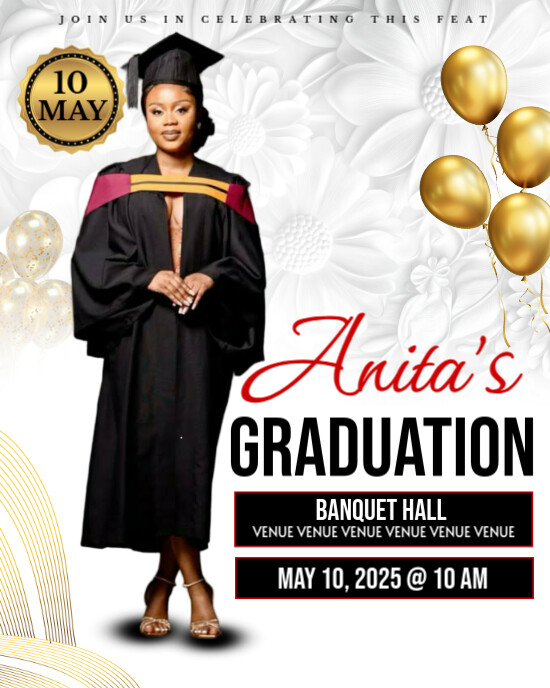 Graduation party invite template | PosterMyWall