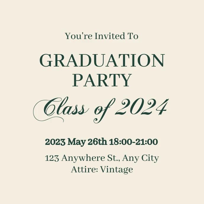 Graduation Party Offer Template | PosterMyWall