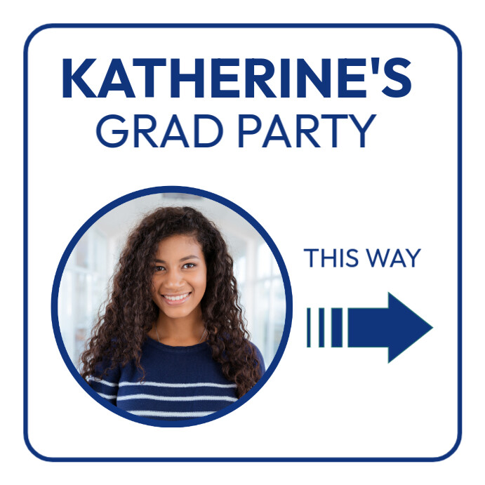 Copy of Graduation party outdoor sign directions signage printable ...