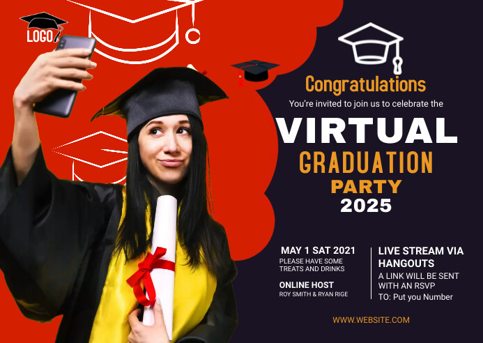 Graduation Party Post Card Template | PosterMyWall