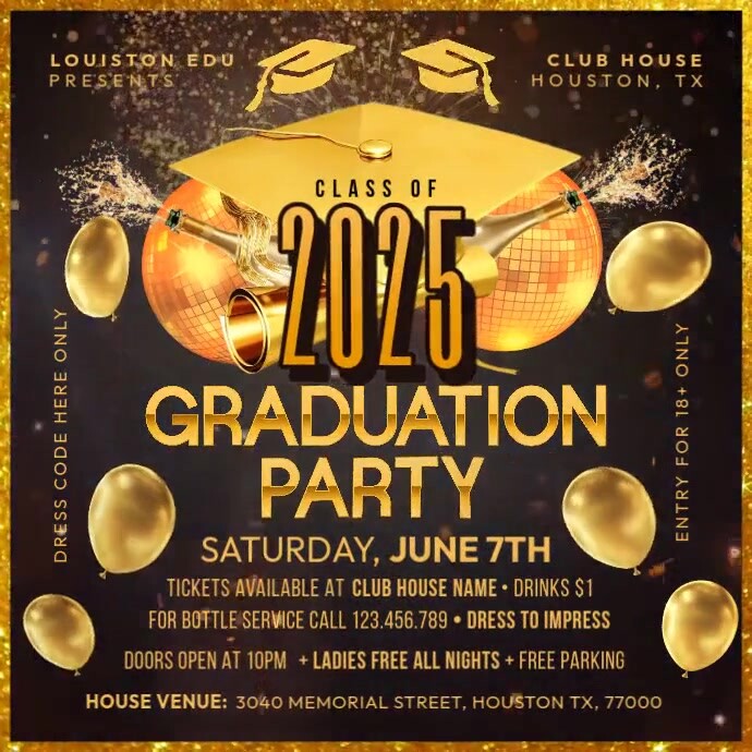Graduation Party Post Template | PosterMyWall