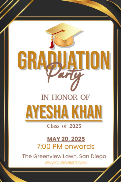 Graduation Party Poster Template | PosterMyWall