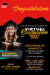 Graduation Party LinkedIn Career Cover Photo Template | PosterMyWall