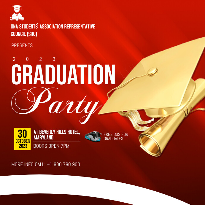 GRADUATION PARTY POSTER Template | PosterMyWall
