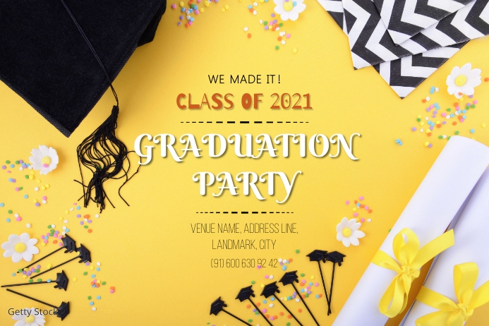 Graduation Party Poster Template | PosterMyWall