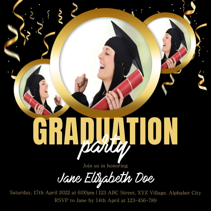 Graduation Party Template | PosterMyWall