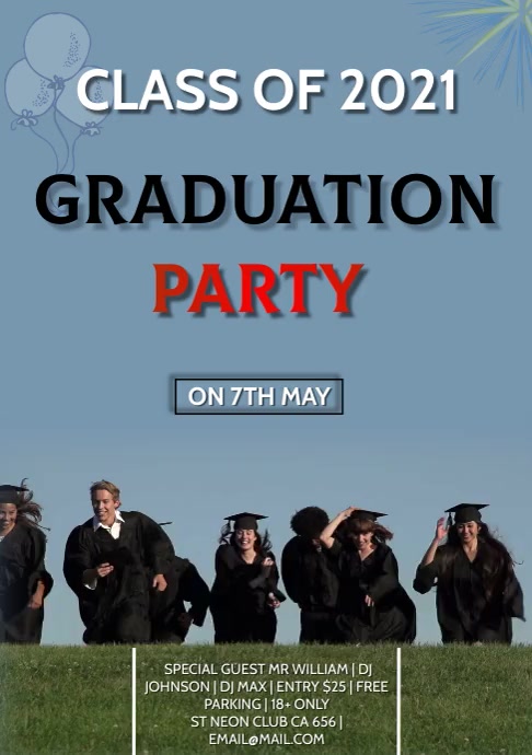 Graduation Party video Template | PosterMyWall