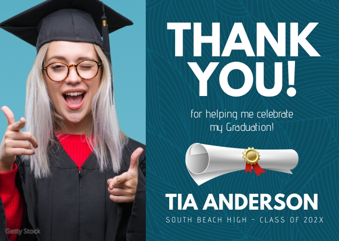 Copy of Graduation Post Card | PosterMyWall