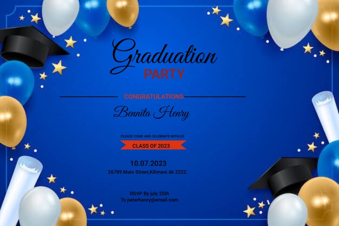 graduation poster Template | PosterMyWall