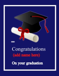 graduation poster education congratulations Template | PosterMyWall