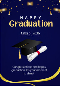 class of 2024 graduation poster Template | PosterMyWall