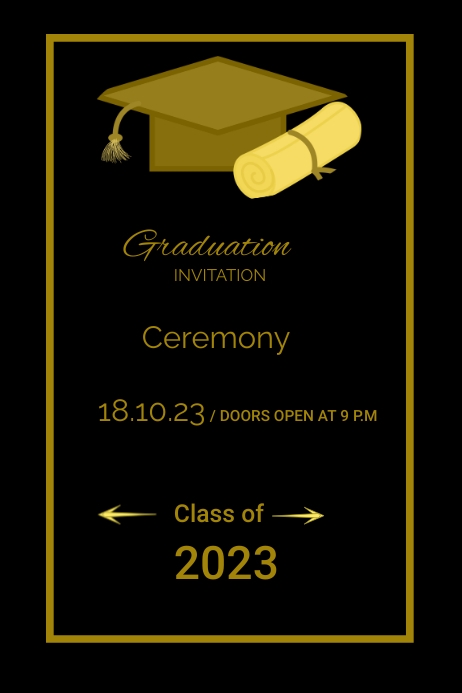 Copy of graduation poster | PosterMyWall
