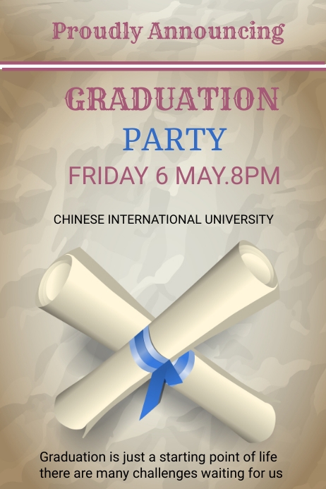 graduation poster Template | PosterMyWall