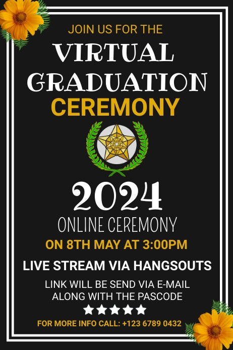 Graduation program, ceremony Template | PosterMyWall