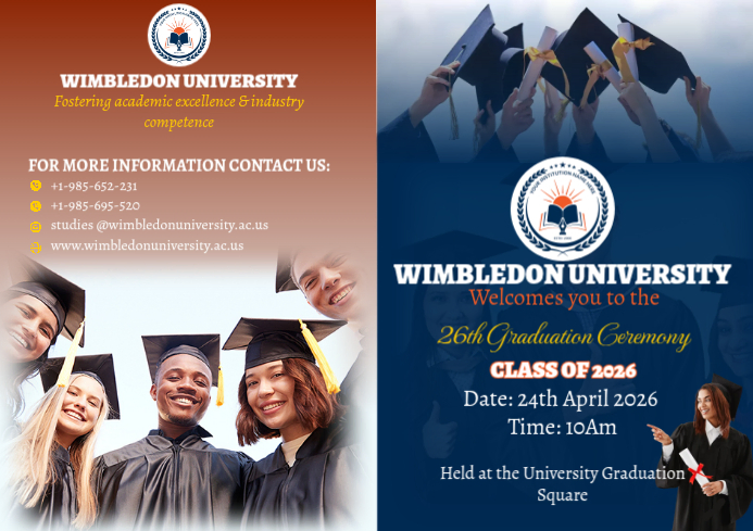 Graduation Program Cover Page Template | PosterMyWall