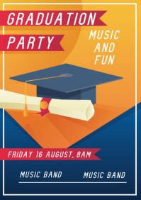 graduation ceremony program Template | PosterMyWall