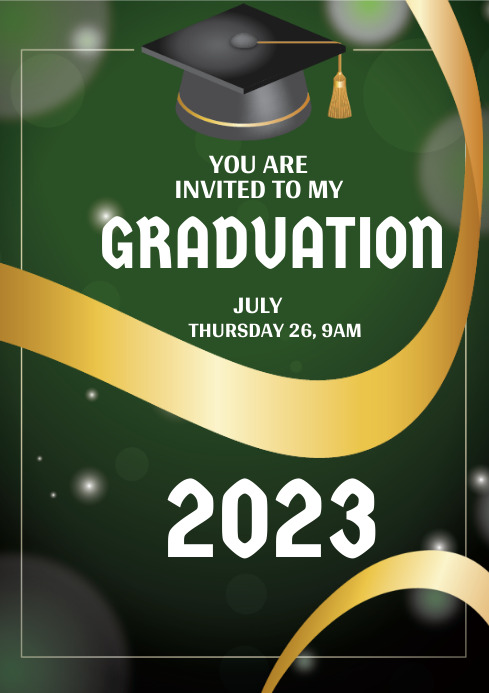 Graduation program Template | PosterMyWall