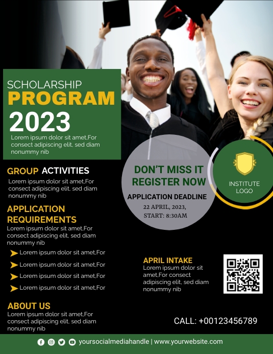 Graduation Program Template | PosterMyWall