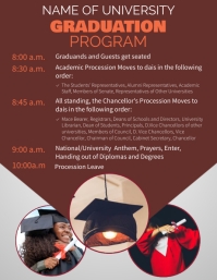 Graduation Program Template | PosterMyWall