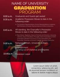 Graduation Program Template | PosterMyWall