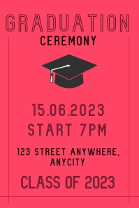 Graduation Program Poster Template | PosterMyWall