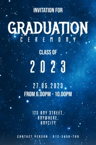 Graduation Program Poster Template | PosterMyWall