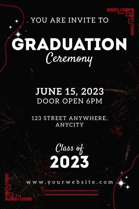 Graduation Program Poster Template | PosterMyWall