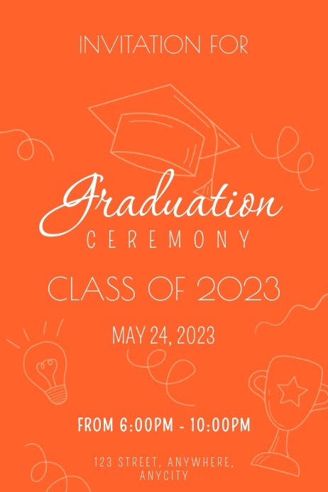 Graduation Program Poster Template | PosterMyWall