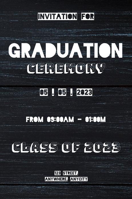 Graduation Program Poster Template | PosterMyWall