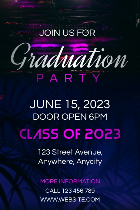 Graduation Program Poster Template | PosterMyWall