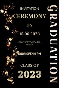 Graduation Program Poster Template | PosterMyWall