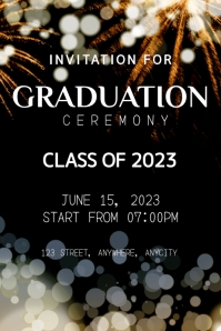 Graduation Program Poster Template | PosterMyWall