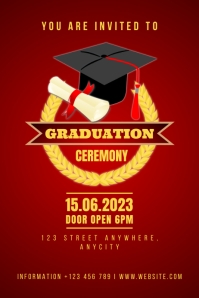 Graduation Program Poster Template | PosterMyWall