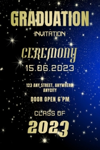 Graduation Program Poster Template | PosterMyWall