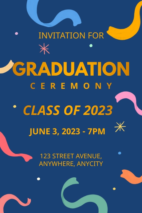 Graduation Program Poster Templat | PosterMyWall