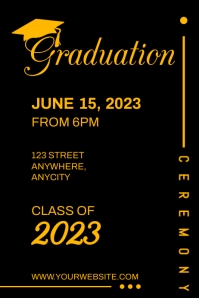 Graduation Program Poster Template | PosterMyWall
