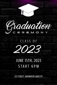 Graduation Program Poster Template | PosterMyWall